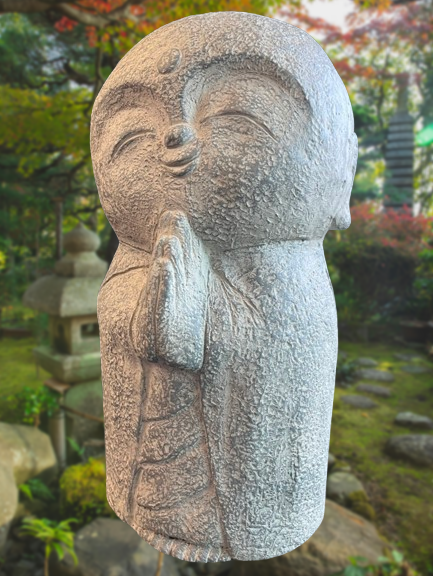 Namaste Zen Jizo Monk Statue 20" – Routes Gallery
