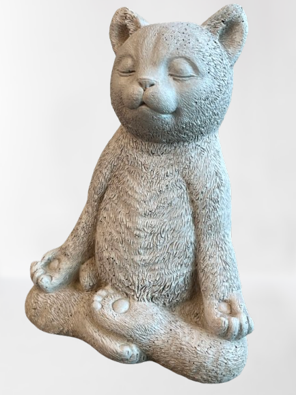 Meditating Yogi Cat Statue 8.5" – Routes Gallery