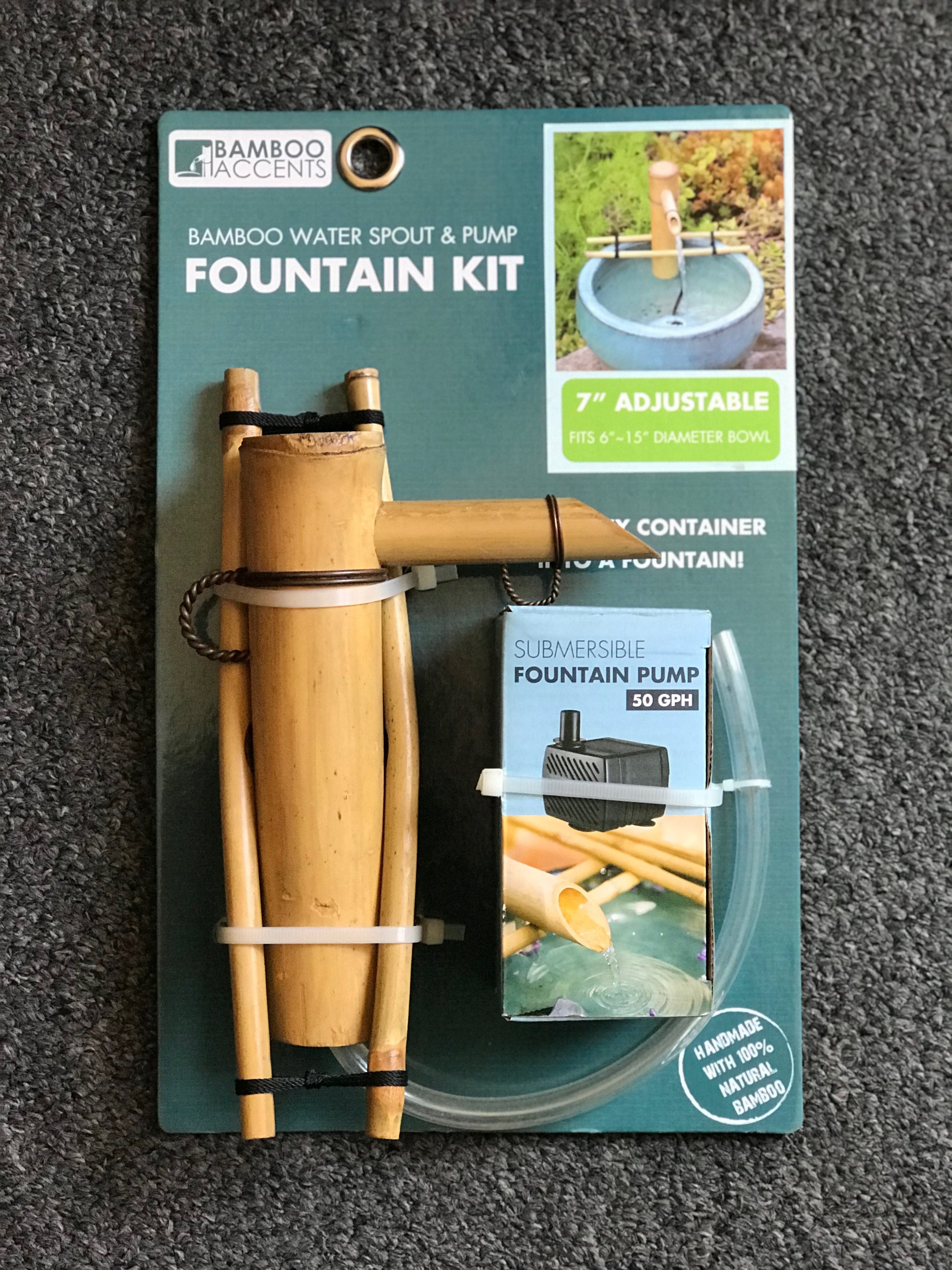 Bamboo Fountain Kit Adjustable 7" – Routes Gallery